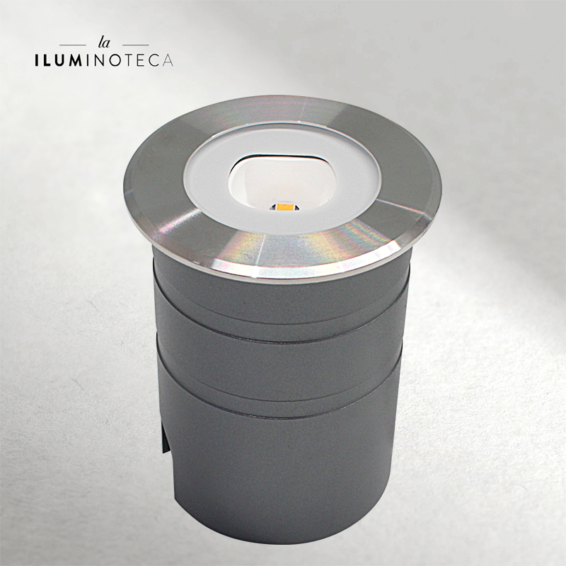 TABY - Luminaria LED tipo bala de piso redonda. - La Iluminoteca